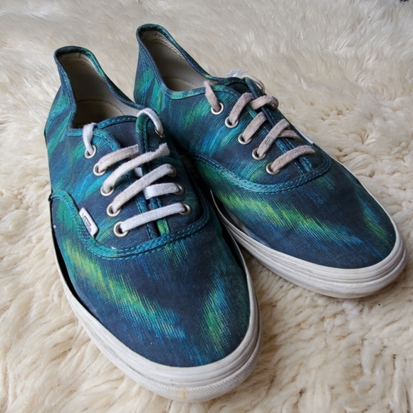 Vans | Shoes | Vans Authentic Gradient Blue And Green Low Tops | Poshmark